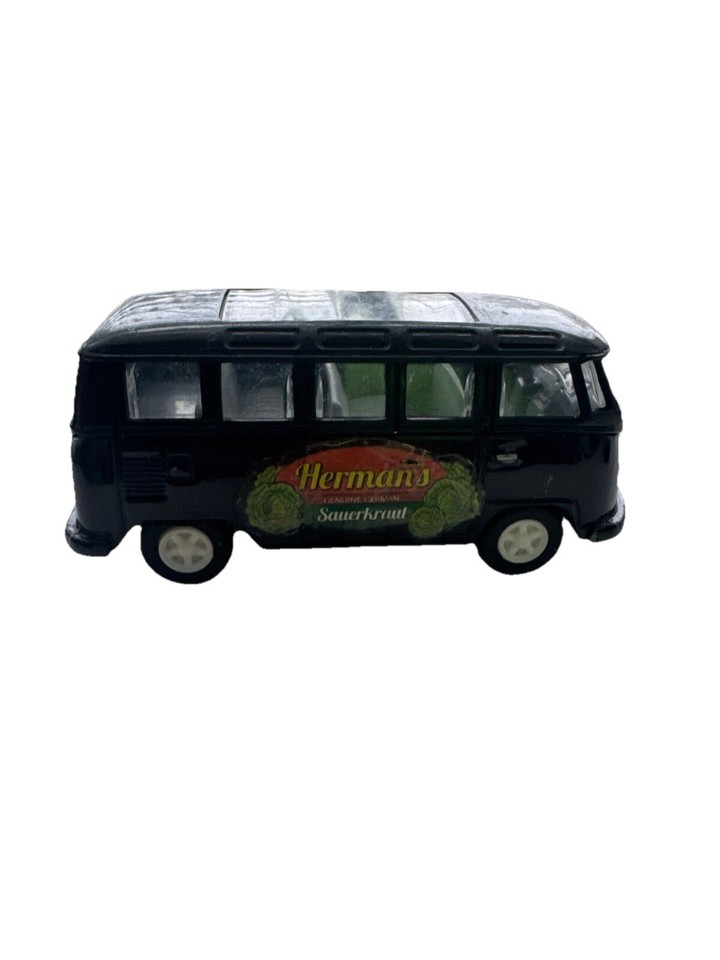 Herman's Black VW Bus Volkswagen Van Microbus Denver Die Cast Metal ...