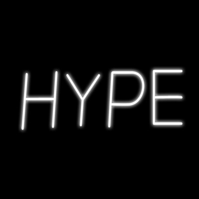 New HYPE Neon Sign White Wall Decor Artwork Light Lamp Display Party 14 ...