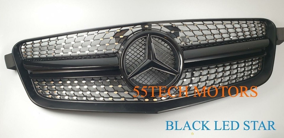 W212 2010 2011 2013 2012 E550 sedan wagon grille led illuminated star ...