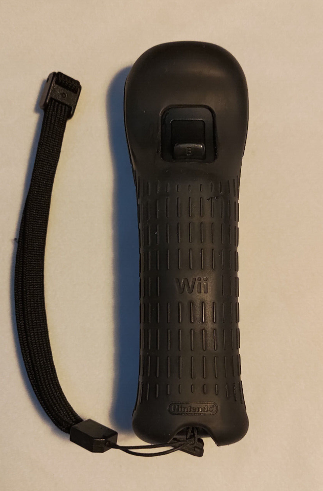 OEM Official Nintendo Controller Wii/Wii U Remote Black Wiimote Wrist ...
