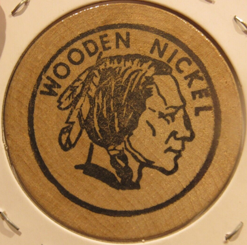 1977 John & Barbara Izzo Carlstadt, NJ Wooden Nickel - Token New Jersey ...