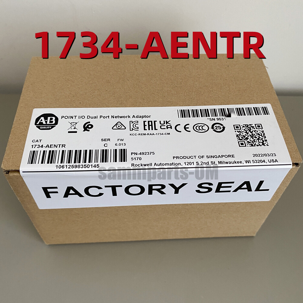 New Factory Sealed AB 1734-AENTR /C Point I/O Dual Port Adaptor Module ...