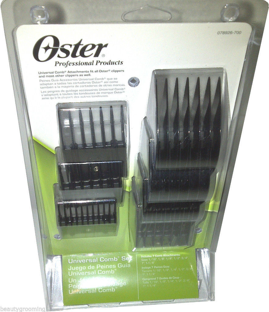 Oster Universal Guide Combs Attachments Set 10 & 7 Units 76926 w ...