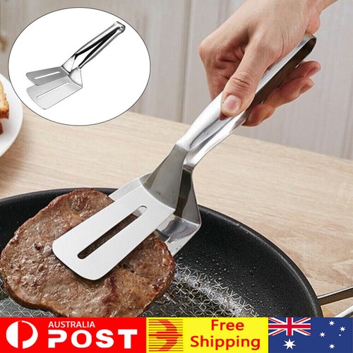Stainless Steel Steak Clip Frying Shovel Clip BBQ Food Tong Kitchen ...
