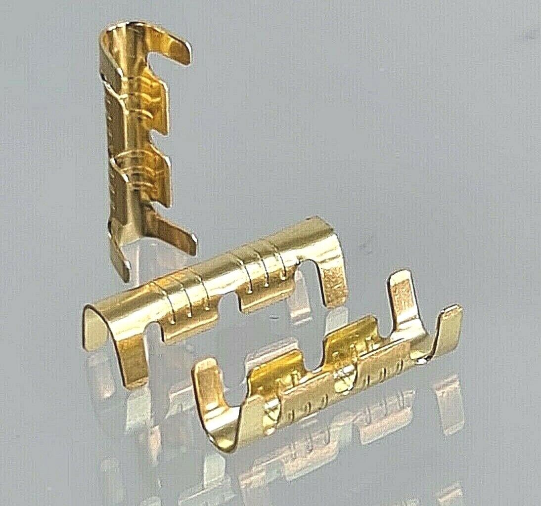 25x Krallenverbinder Kabelverbinder Stoßverbinder Messing unisoliert ...