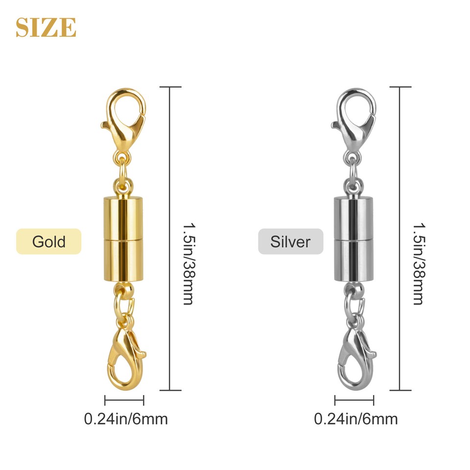 Strong Magnetic Lobster Claw Lock Clasp Necklace Bracelet Jewelry Hook ...