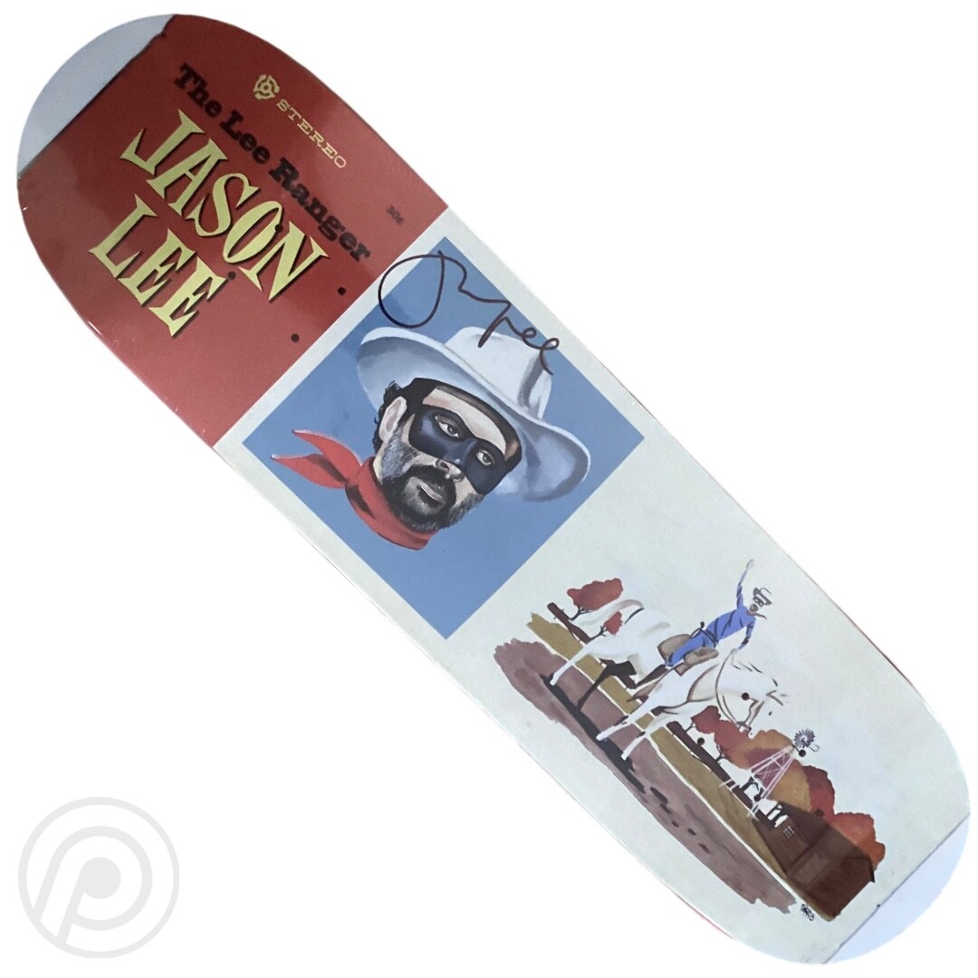 RARE SIGNED Jason Lee Stereo The Lee Ranger 8.25 Skateboard Deck 70/70 ...