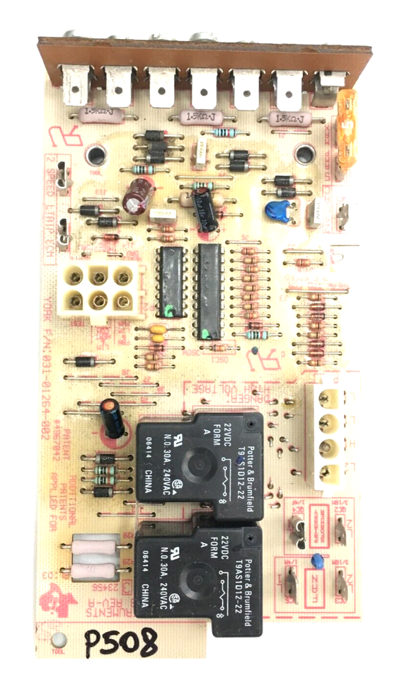 York Luxaire Coleman 031-01264-002 Furnace Control Circuit Board used # ...