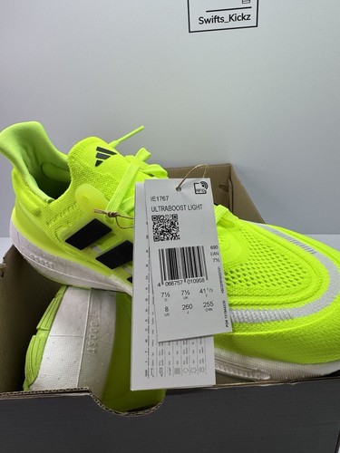 Adidas Ultraboost Light Running Shoes - Green / Black - Size UK 7.5 ...