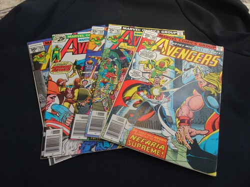5 Orig Marvel Comics "The Avengers # 148 / 164 / 166 / 167 / 169" 1976 ...
