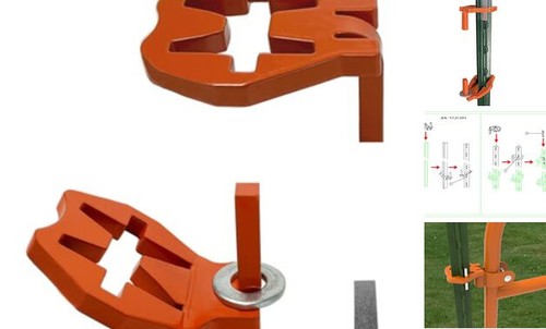 T-Post Gate Hinge Pins, Hang a gate from a Metal T Post, Easy to ...