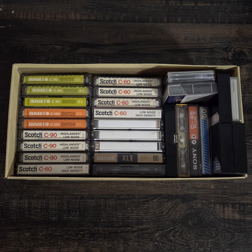 Lot of 28 - Various Recordable Audio Cassette Tapes - Blank & Used ...