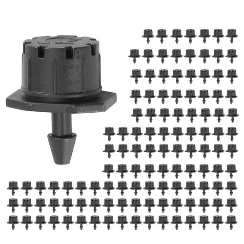 150Pcs Adjustable Irrigation Drippers Sprinklers 1/4 Inch Emitter ...