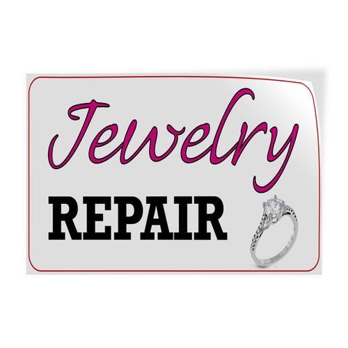 Decal Stickers Jewelry Repair Advertising Printing Vinyl Store Sign ...
