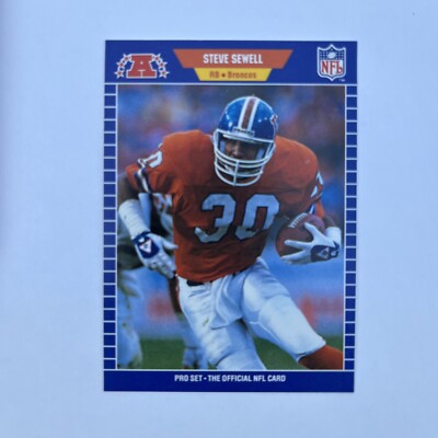 1989 Pro Set #110 - STEVE SEWELL NFL Denver Broncos | eBay