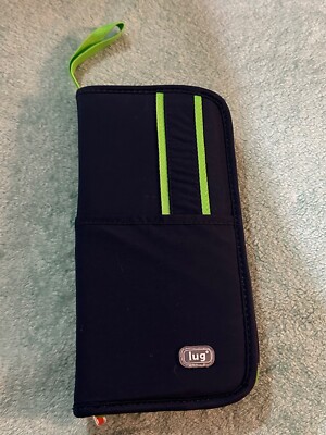 Lug Life Wallet Zip Around Blue Green | eBay