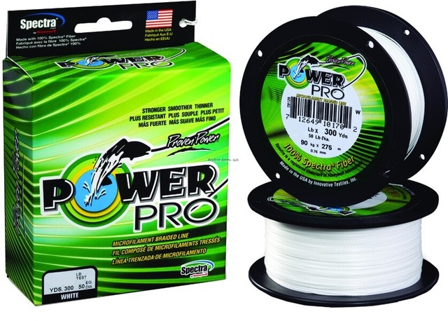 Power Pro Micro Braid Fishing Line 31100150300y 65 LB X 300 Yd White ...