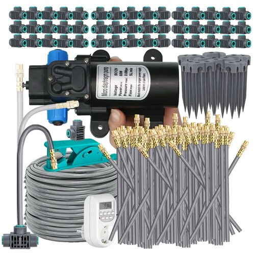 New 360° Bendable Spray Nozzle Irrigation Kit Automatic Misting ...