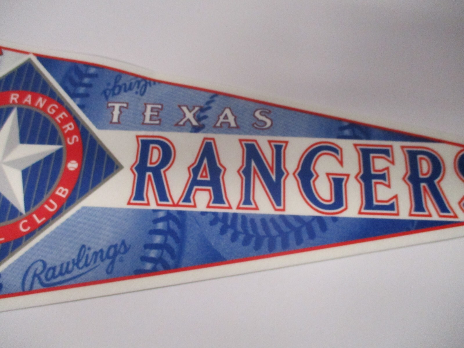 Texas Rangers Baseball Club MLB Official Pennant Flag with Tag Wincraft ...