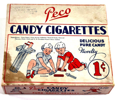RARE 1930s 40s Pico Candy Cigarettes Advertising Store Display Candy ...