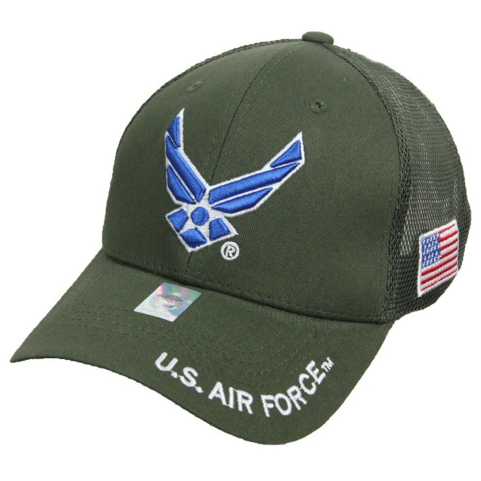 US Air Force Air Baseball Cap US Flag Hat Military USAF Camo Mesh Caps ...