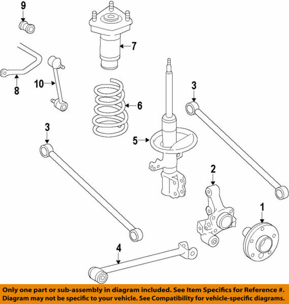 48812-33180 Toyota Bar Stabilizer Rear 4881233180 Genuine OEM Part for ...
