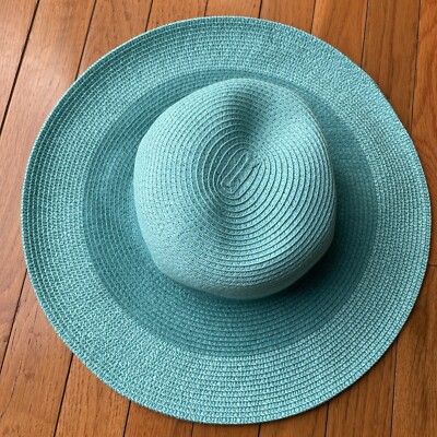 Croft & Barrow Women's Light Green Floppy Sun Beach Wide Brim Big Hat ...