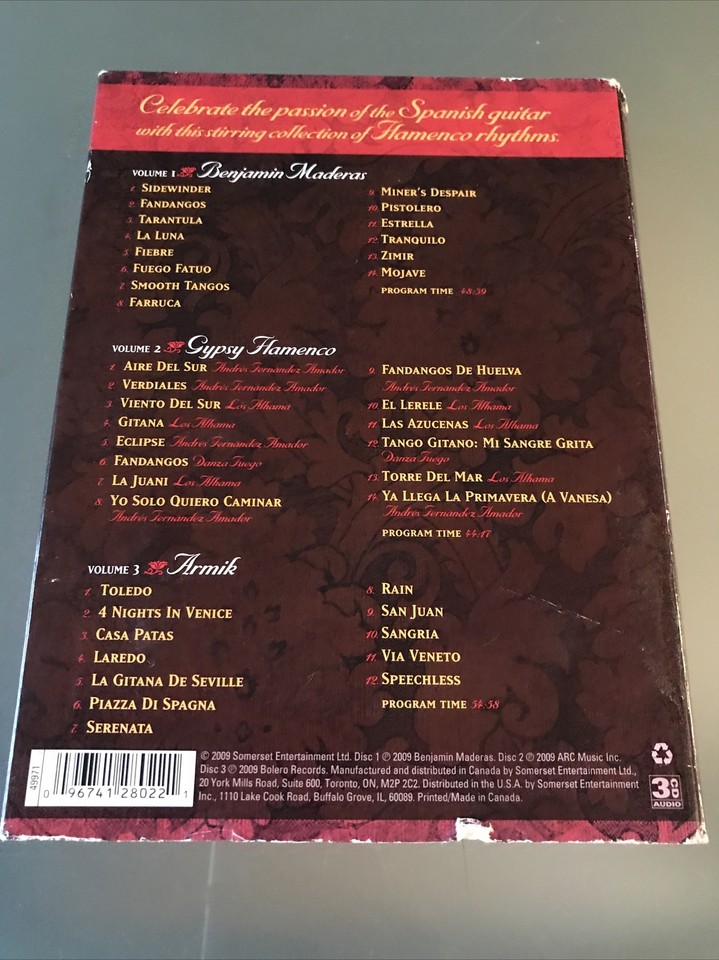 Arriba: Spanish Guitar [Digipak] by Various Artists (CD, 3 Discs) VG ...