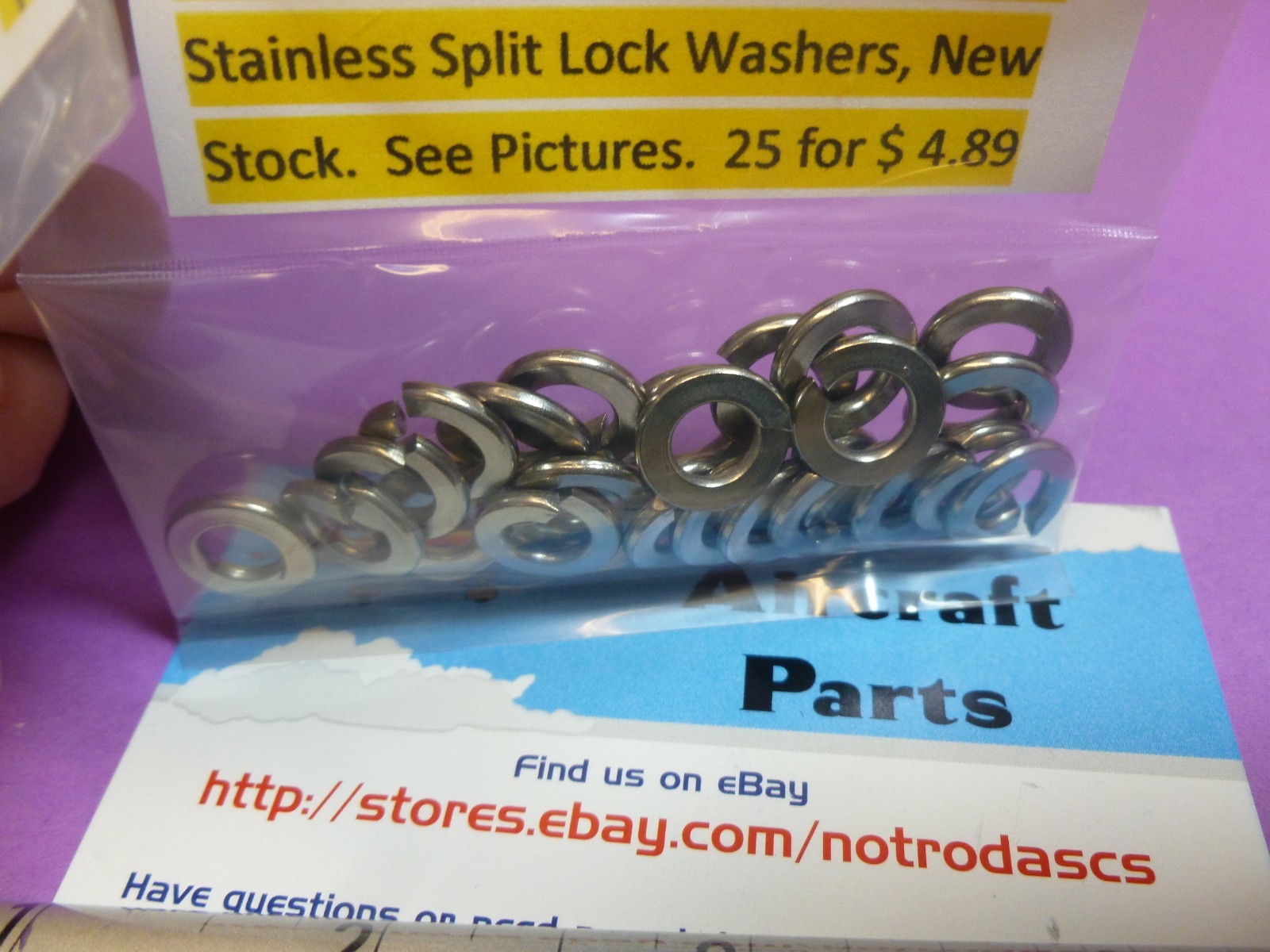 Lot of 25 MS35338-139 (AN935C416) 4/16" STAINLESS SPLIT LOCK WASHERS | eBay