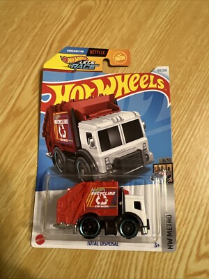 2024 Hot Wheels Total Disposal 160/250 Red/White | eBay
