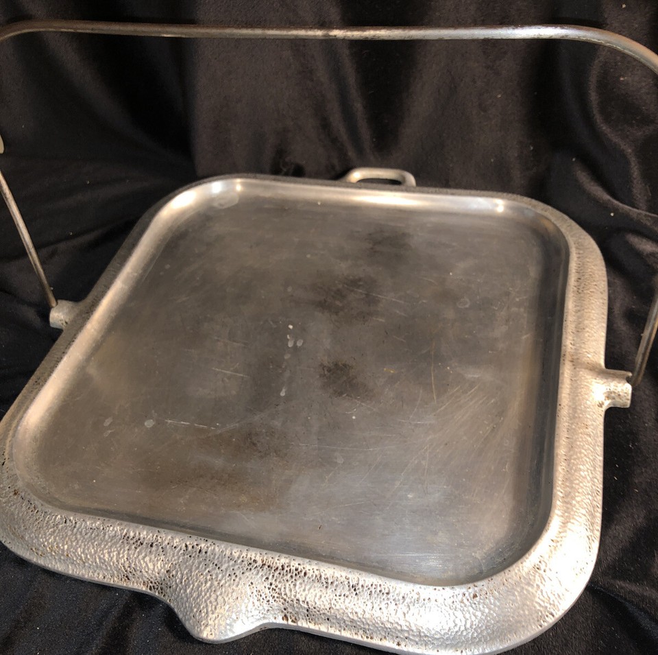 Vintage Silver Seal Aluminum Stove Griddle Grill Pan with Handle | eBay