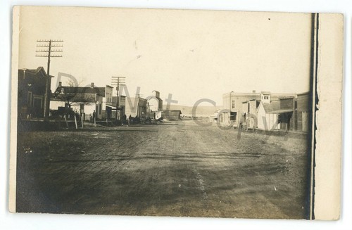RPPC Early! Street View of CUSHING IA Iowa 1907 Real Photo Postcard | eBay