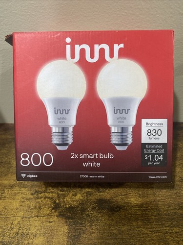 innr 2×Smart Light Bulbs, A19 Zigbee, Works with Philips Hue* and Alexa ...