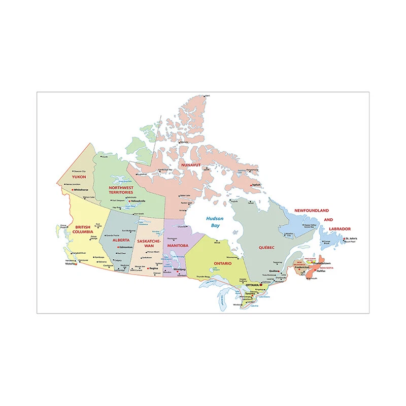 Map Of Canada In French