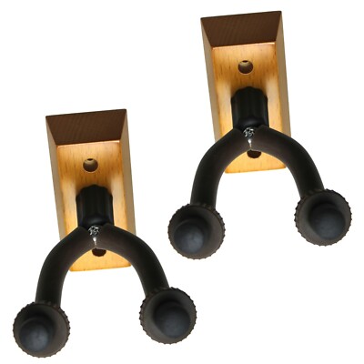 2 x BlueDot Guitar Bass Banjo Mandolin Hanger Hook Holder Wall Display ...