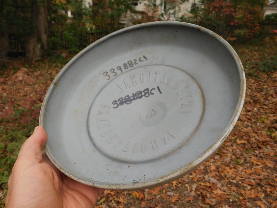 10 1/2" Vintage International Truck Travelall Hubcap White hub cap ...