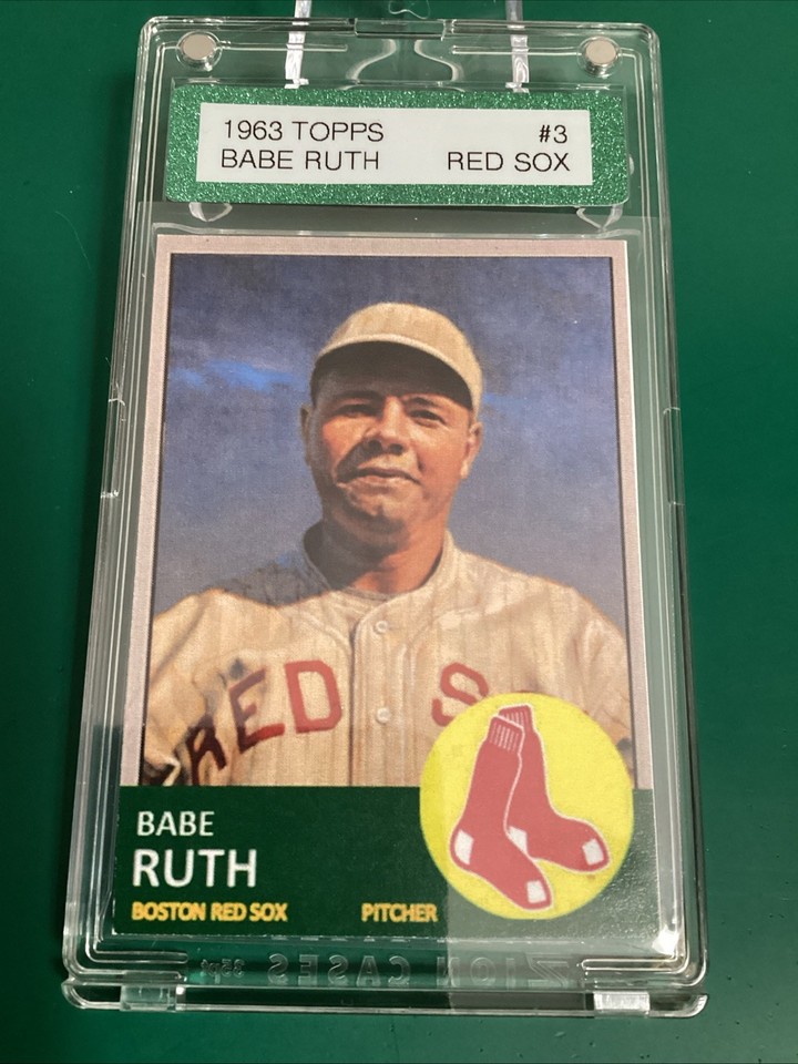 1963 Topps Style Babe Ruth Pose Variation Boston Red Sox Mag Pro ...