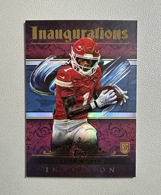 2024 Topps Inception Football Xavier Worthy Inaugurations RC #I-8 RARE ...