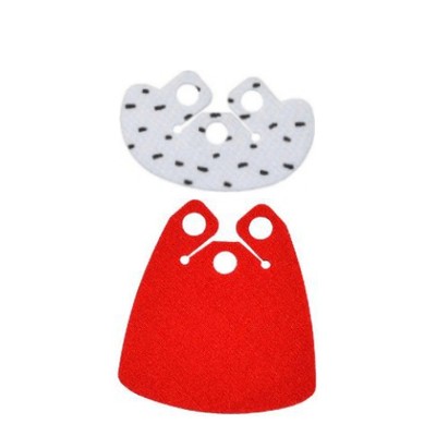 LEGO - Minifig, Red Cape Cloth & White Rounded Collar w/ Black Fur ...