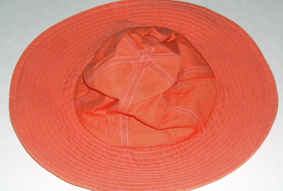 Gap Denim Orange Sun Hat Sun Protection Sz M (7/8) | eBay