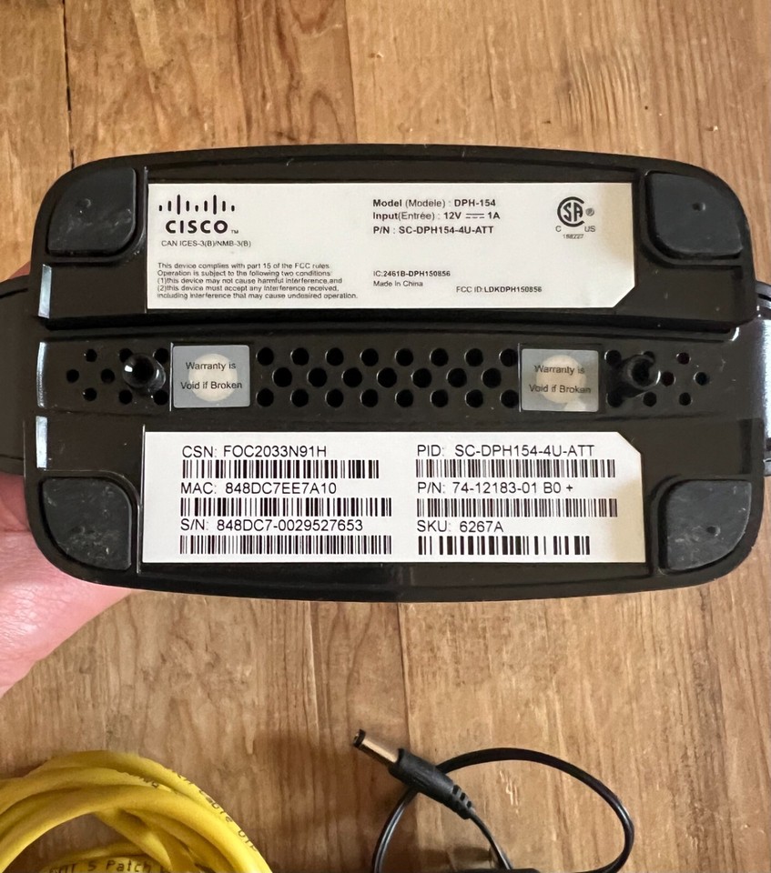 Microcell CISCO Model DPH-154 Wireless Cell Signal Booster & Ethernet ...