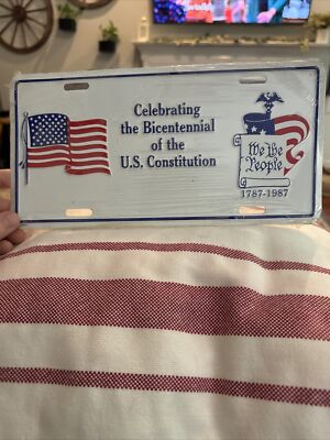 Vintage Bicentennial License Plate America USA July 4th New Us ...