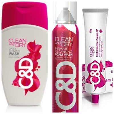 Clean And Dry Daily Intimate Cleansing Foam Wash, Daily Intimate Wash ...