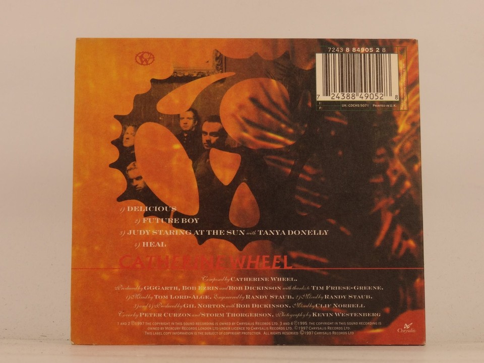 CATHERINE WHEEL DELICIOUS (DIGIPAK) (L11) 4 Track CD Single along with ...