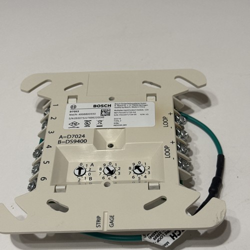 Bosch D7053 Fire Safety Multiplex Input Module - USED with Bosch ...