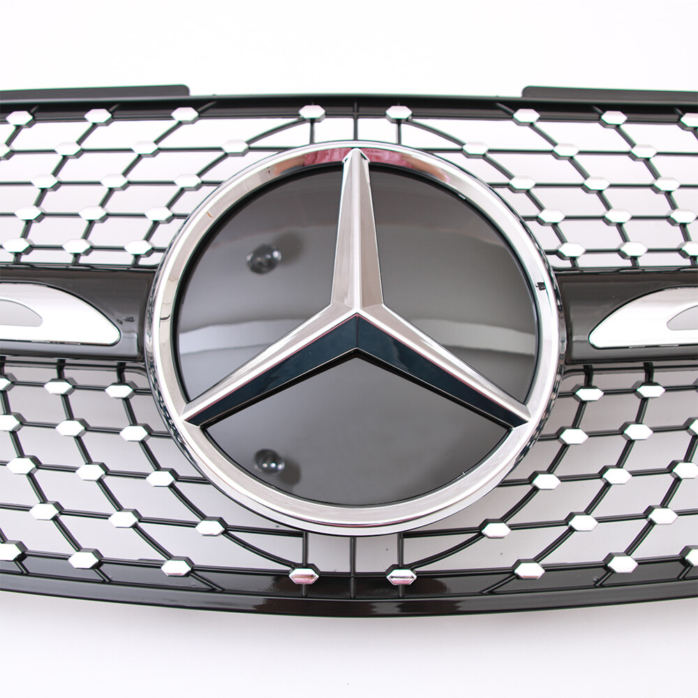 Front Upper Grille W/Star For Mercedes W164 2009-2011 ML320 ML350 ML550 ...