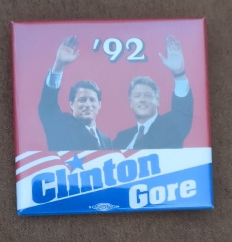 Lot Of Bill Clinton Al Gore Presidential Campaign Pin Buttons 1992 1996 ...