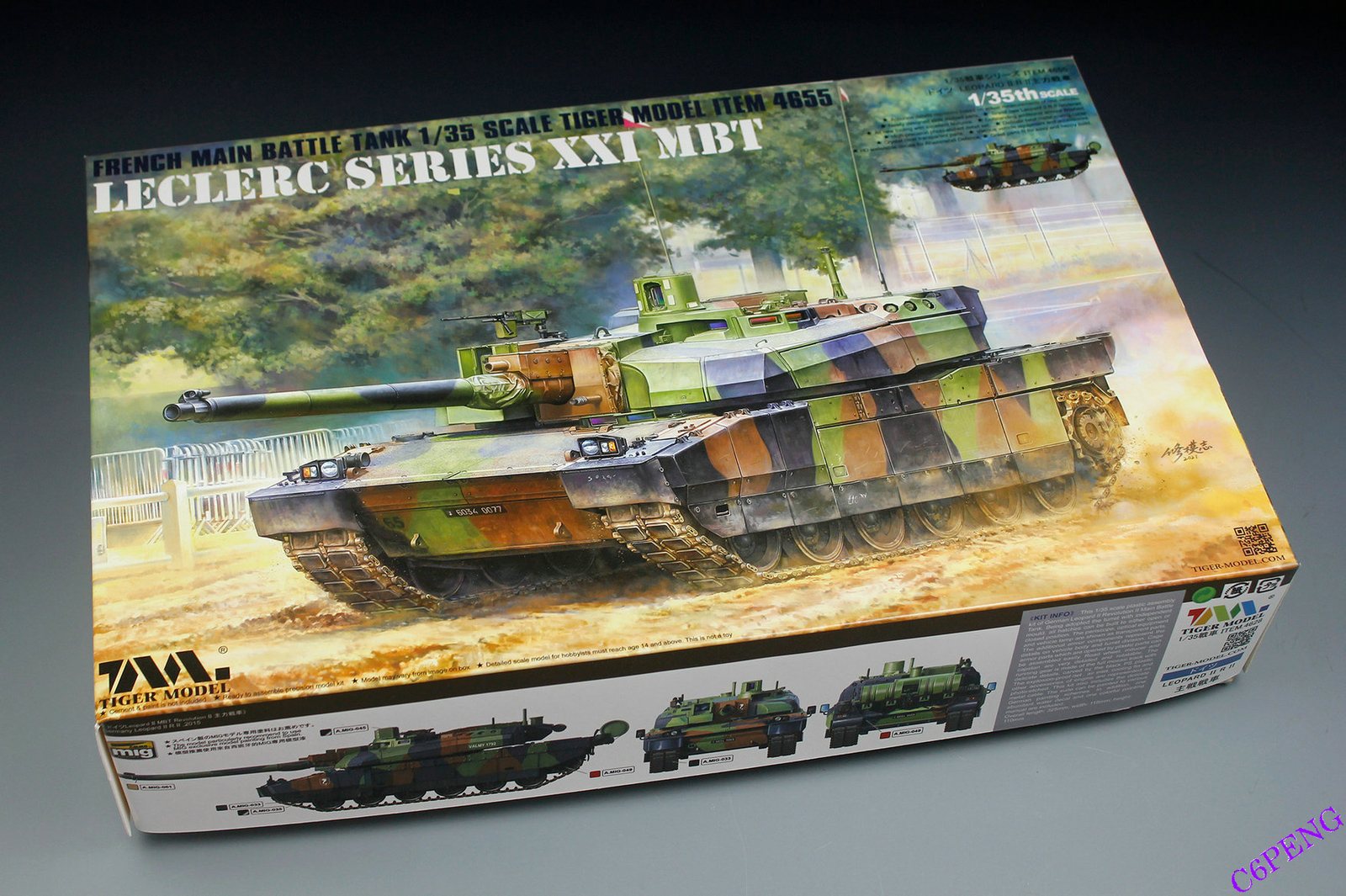 Tiger Model 4655 1/35 FRENCH MAIN BATTLE TANK LECLERC SERIES XXI MBT ...