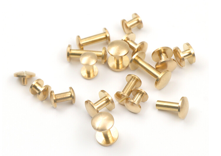 Belt Screws Leather Craft Chicago Nail Brass Solid Rivets Stud Head ...