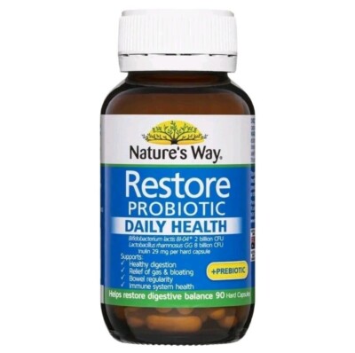 Nature's Way Restore Probiotic Daily Health 90 Capsules | eBay Australia